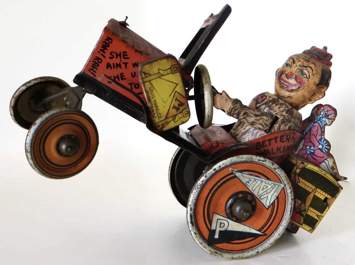 "OO-LA-LA!!" Vintage Wind-Up "Crazy Car" by The Louis Marx Toy Co. N.Y ...